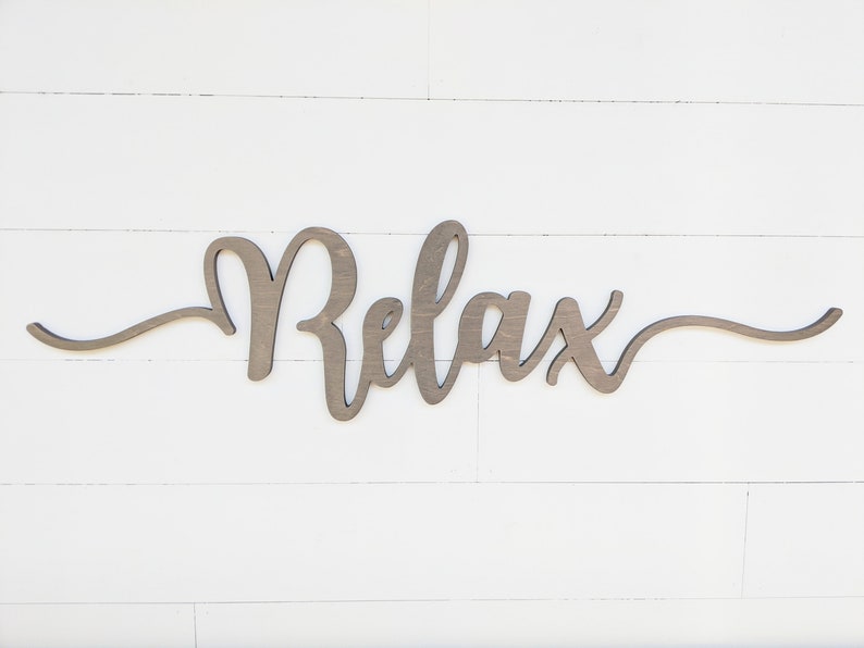 Relax Wood Cutout Relax Sign Relax Wall Sign Relax Decor - Etsy