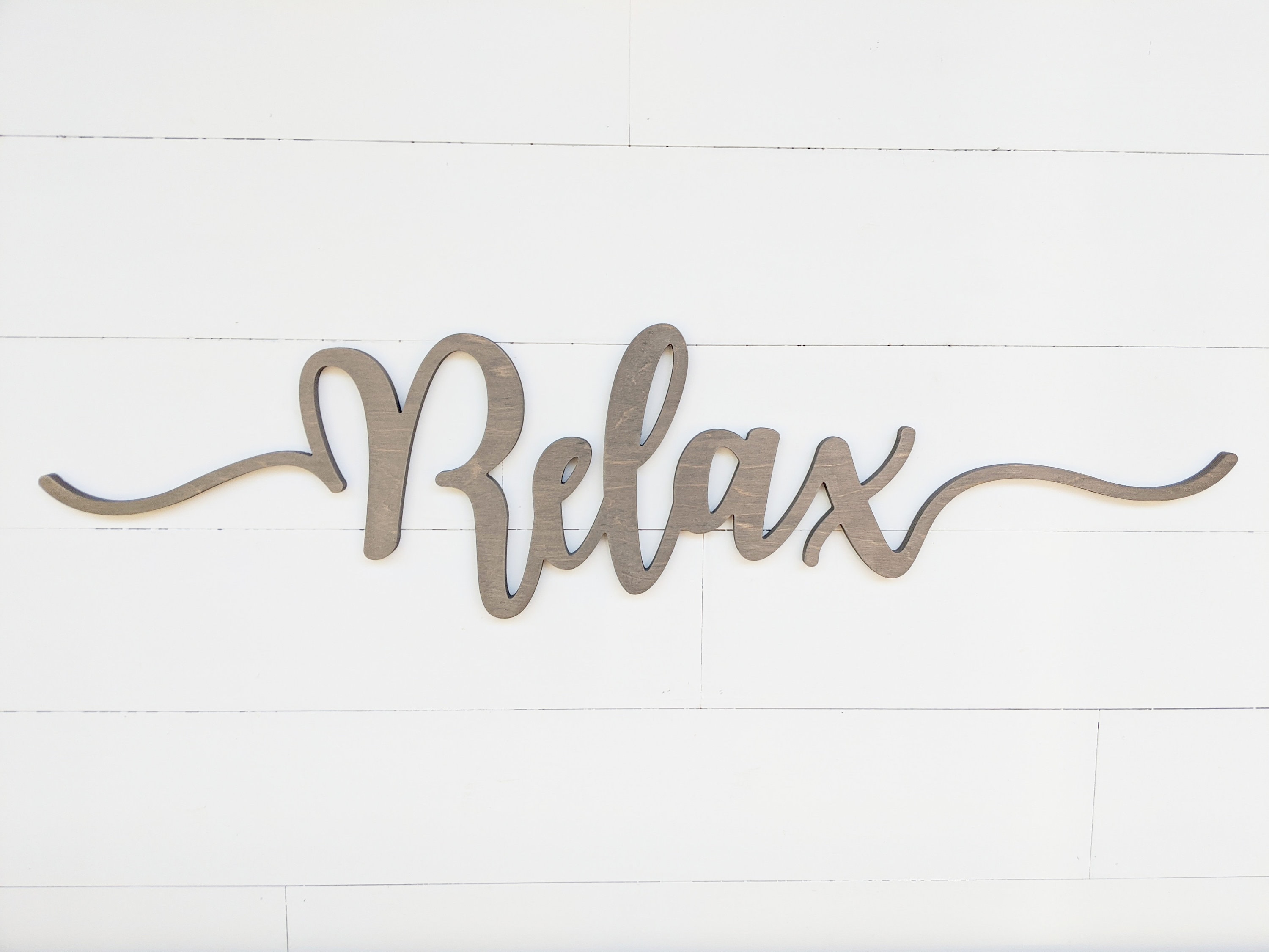 Relax Wood Cutout Relax Sign Relax Wall Sign Relax Decor | Etsy