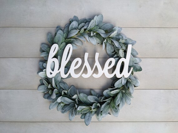Blessed Word Cutout Blessed Wall Hanging Blessed Wood Sign - Etsy