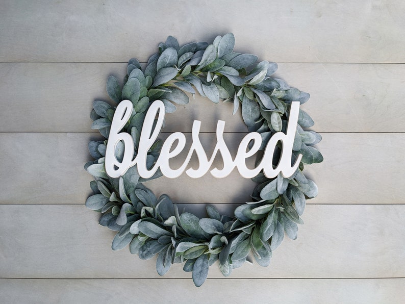 Blessed Word Cutout Blessed Wall Hanging Blessed Wood Sign - Etsy