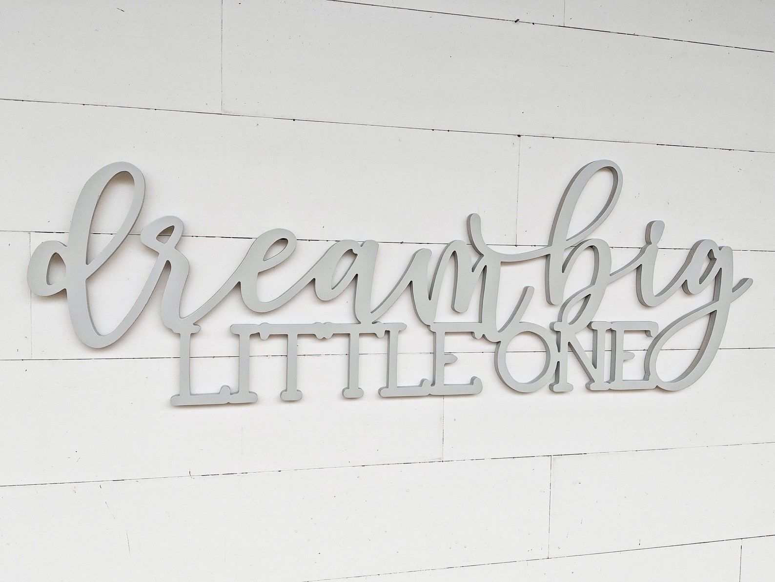 Dream Big Little One Sign Nursery Sign Wooden Nursery Sign - Etsy