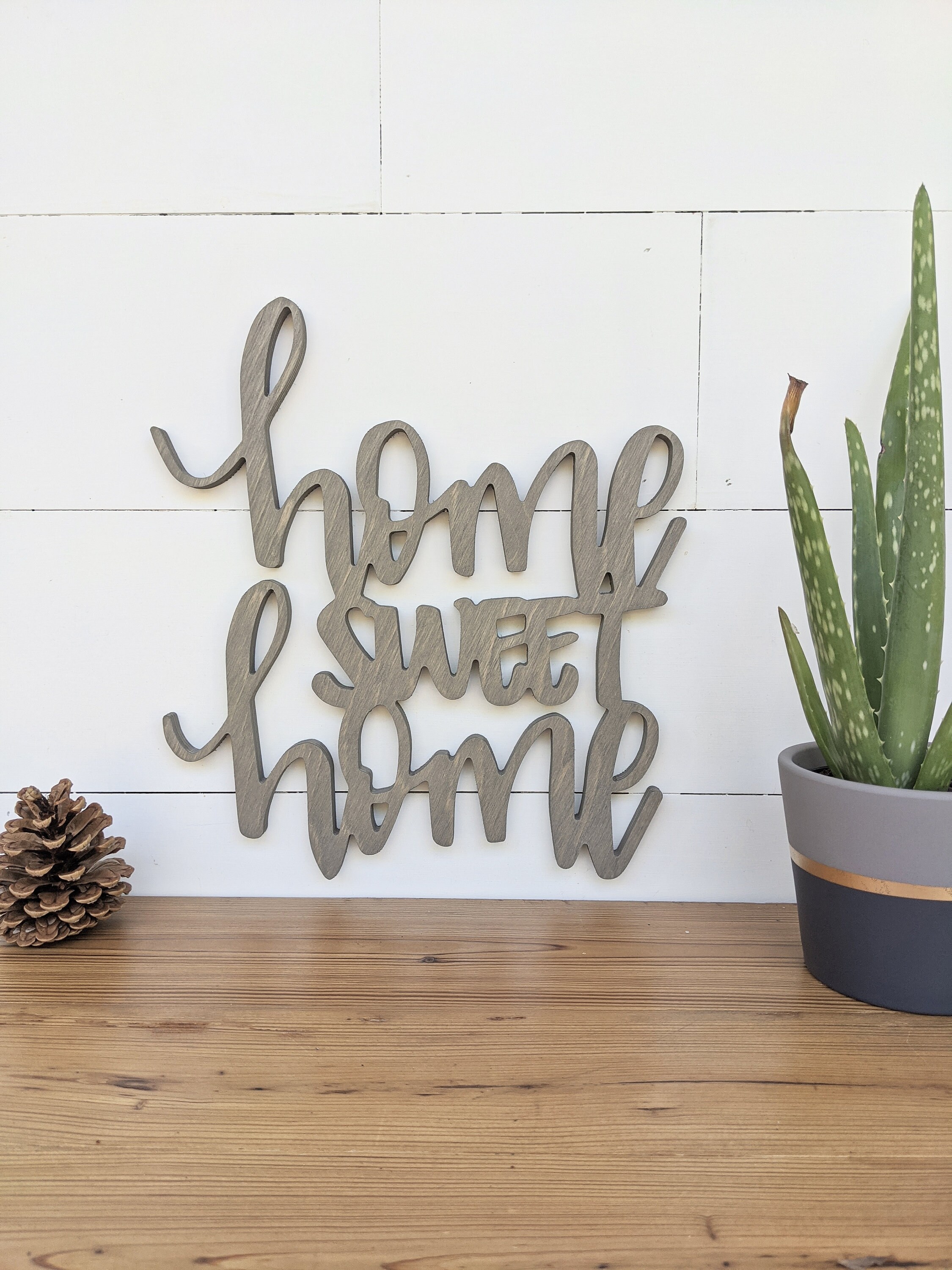 Home Sweet Home Sign Word Cut Out Sign 5 Sizes Offered - Etsy