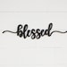 Blessed Word Cutout Word Wooden Letters - Etsy