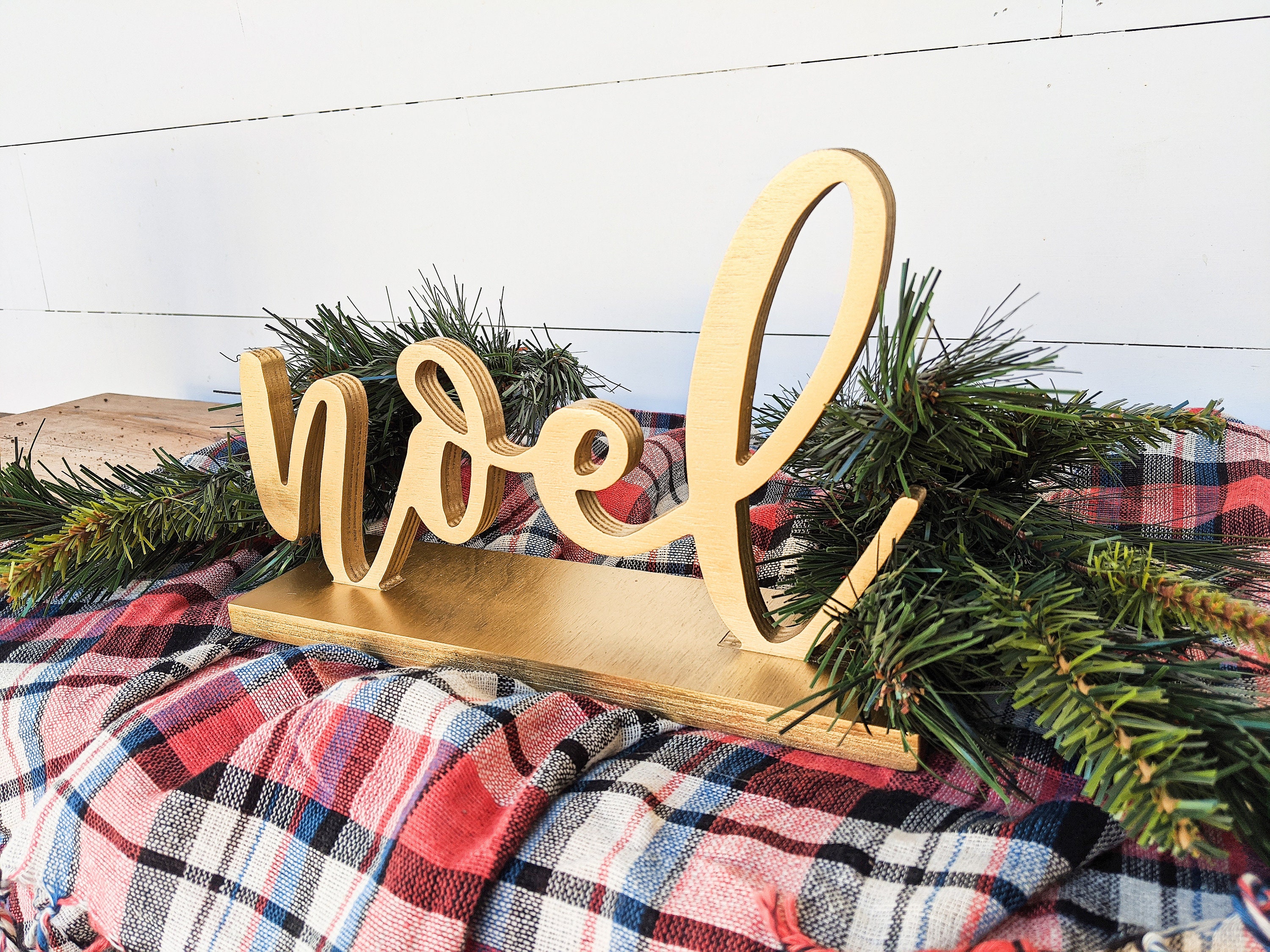 Noel Free-Standing Sign Christmas Decor Noel Sign | Etsy