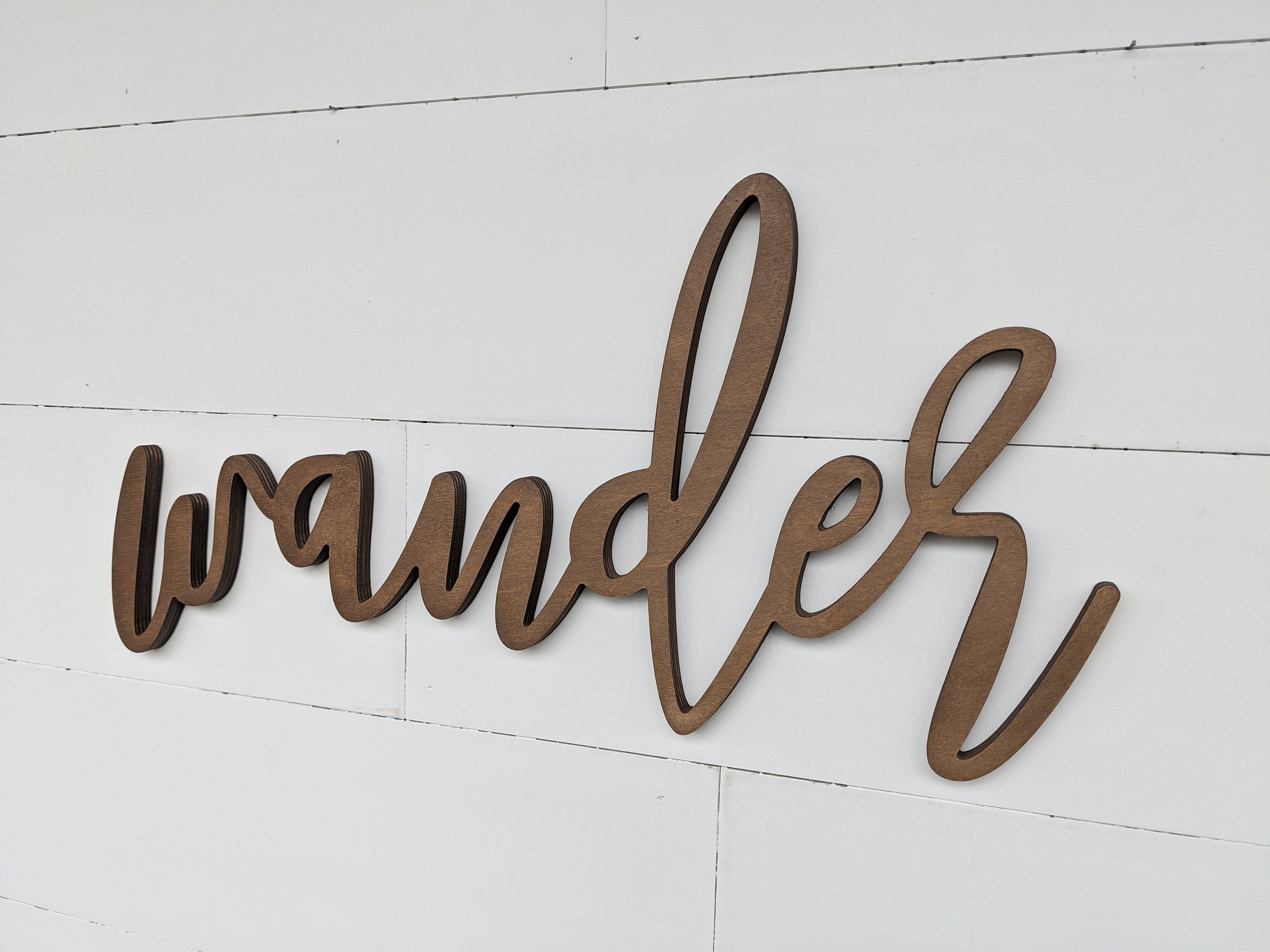 Wander Sign Wander Word Cutout 1/2 Thick Wooden | Etsy