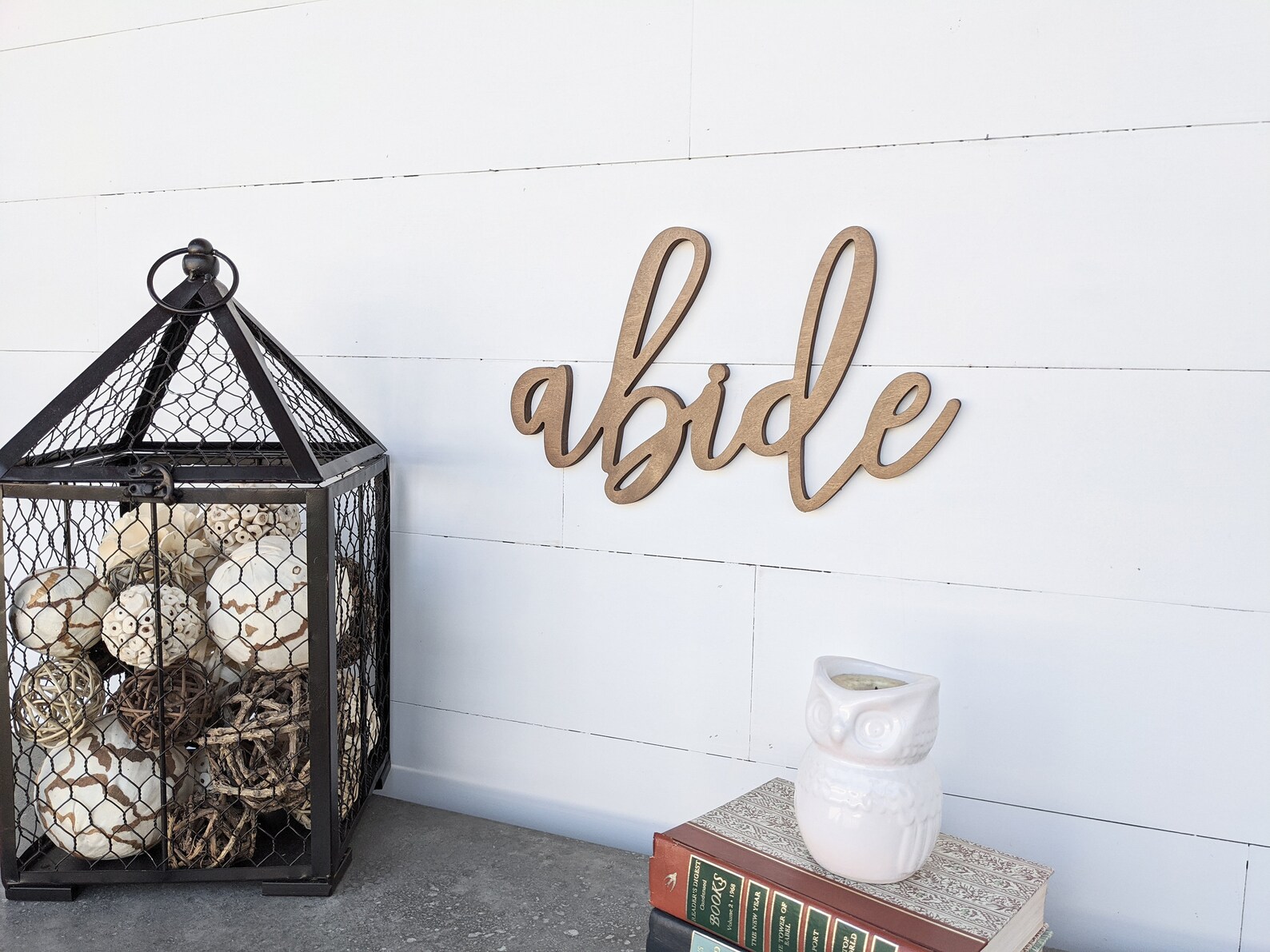 Abide Sign Abide word cutout 1/2 thick wooden letters | Etsy