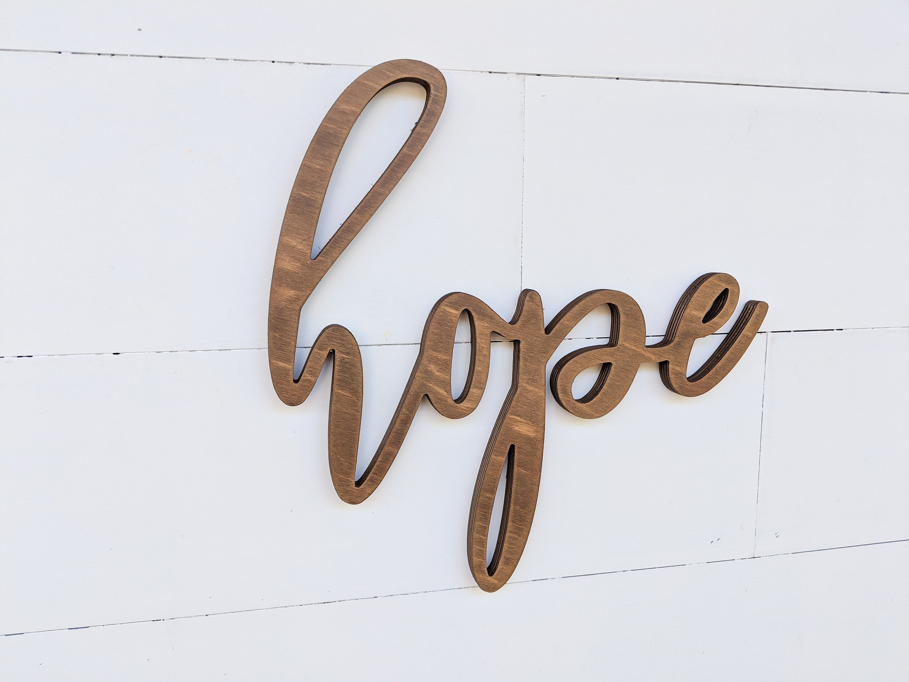 Hope Sign Hope word cutout 1/2 thick wooden letters | Etsy
