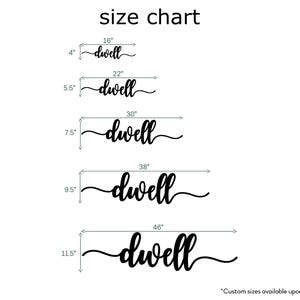 Dwell Word Cutout | Wooden Letters | Dwell Sign | - Etsy