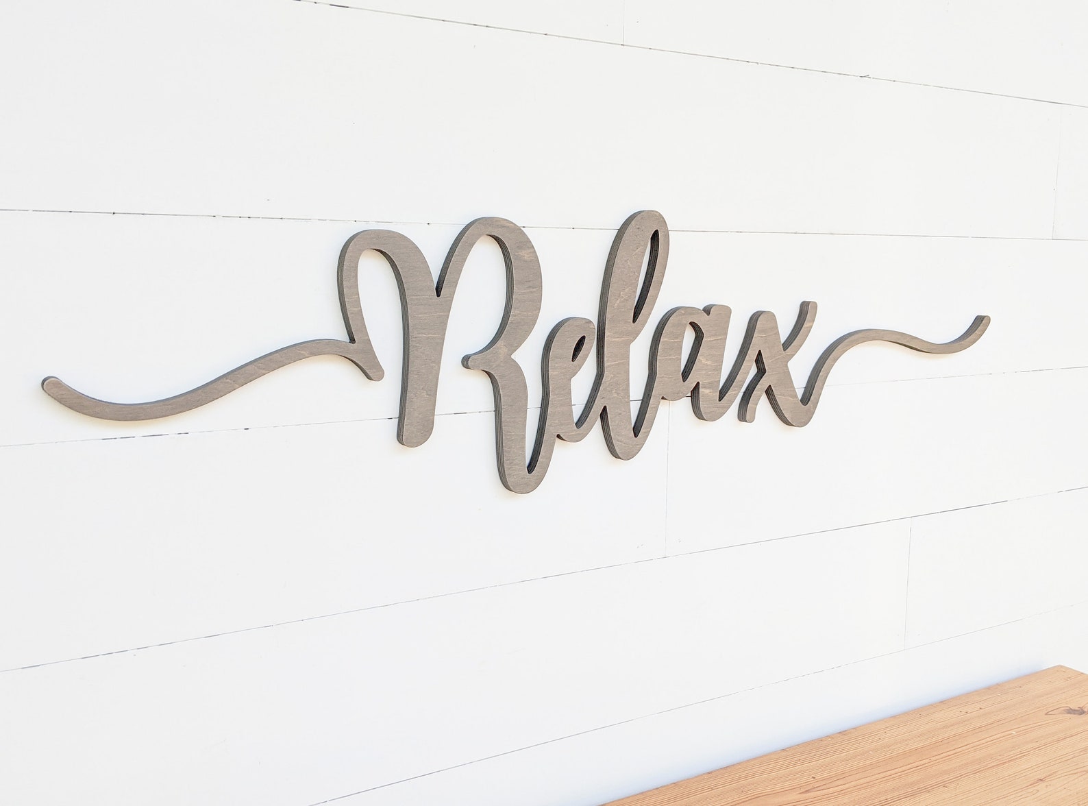 Relax Wood Cutout Relax Sign Relax Wall Sign Relax Decor | Etsy