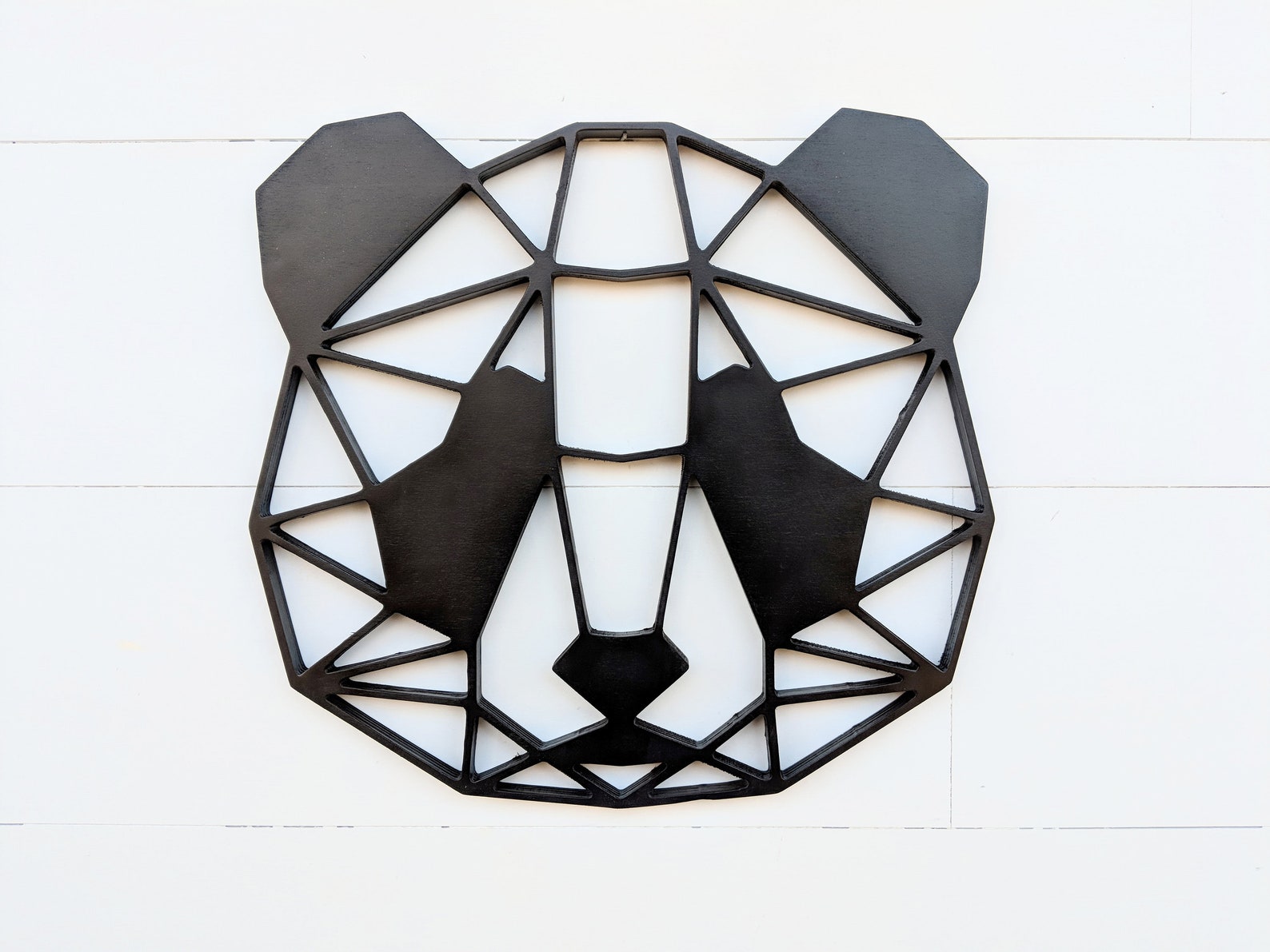 Geometric Panda Bear Wall Hanging Geometric Animal Wall - Etsy Australia