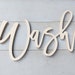 Wash Word Cutout Wash Wooden Letters Wash Sign 1/2 Inch - Etsy