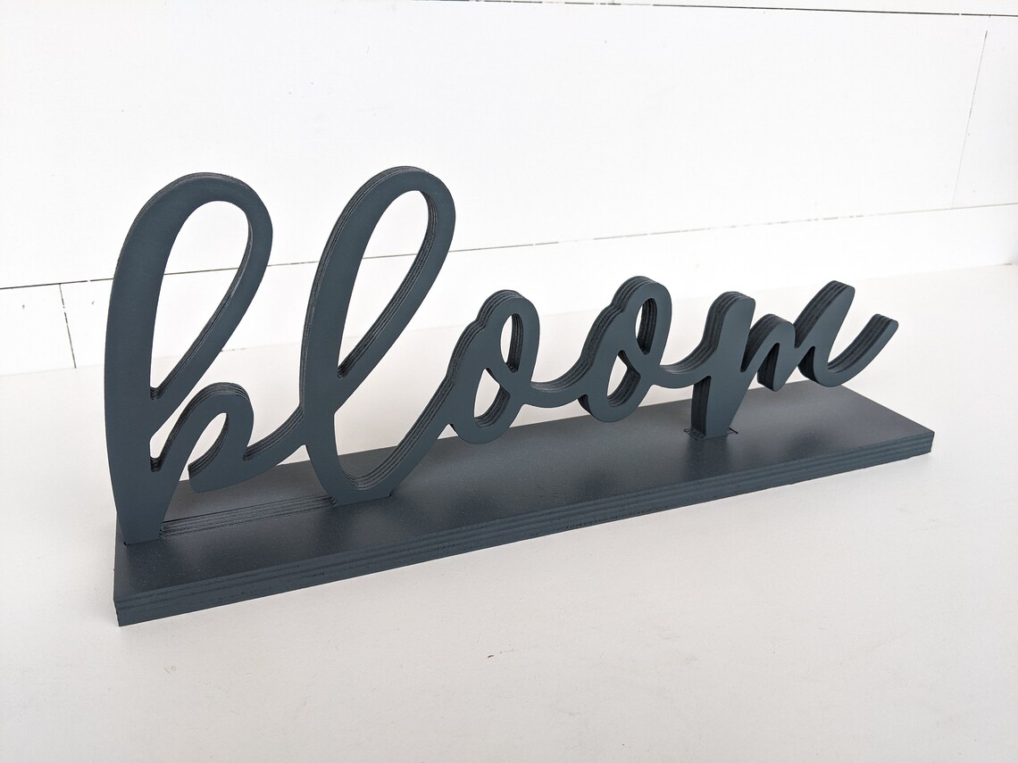 Bloom Sign Free-standing Bloom Cutout 1/2 Thick Wooden - Etsy
