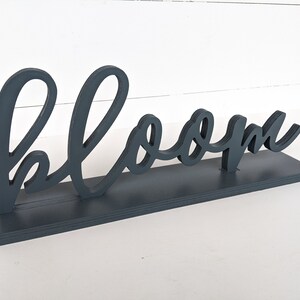 Bloom Sign, Free-standing Bloom Cutout, 1/2" Thick Wooden Letters Bloom ...