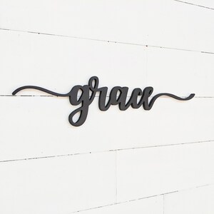 Grace Word Cutout | Word Wooden Letters | Grace Cutout - Etsy