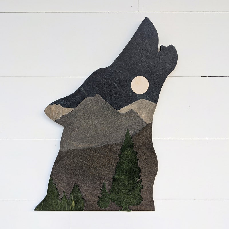 Wolf Wall Decor - Etsy
