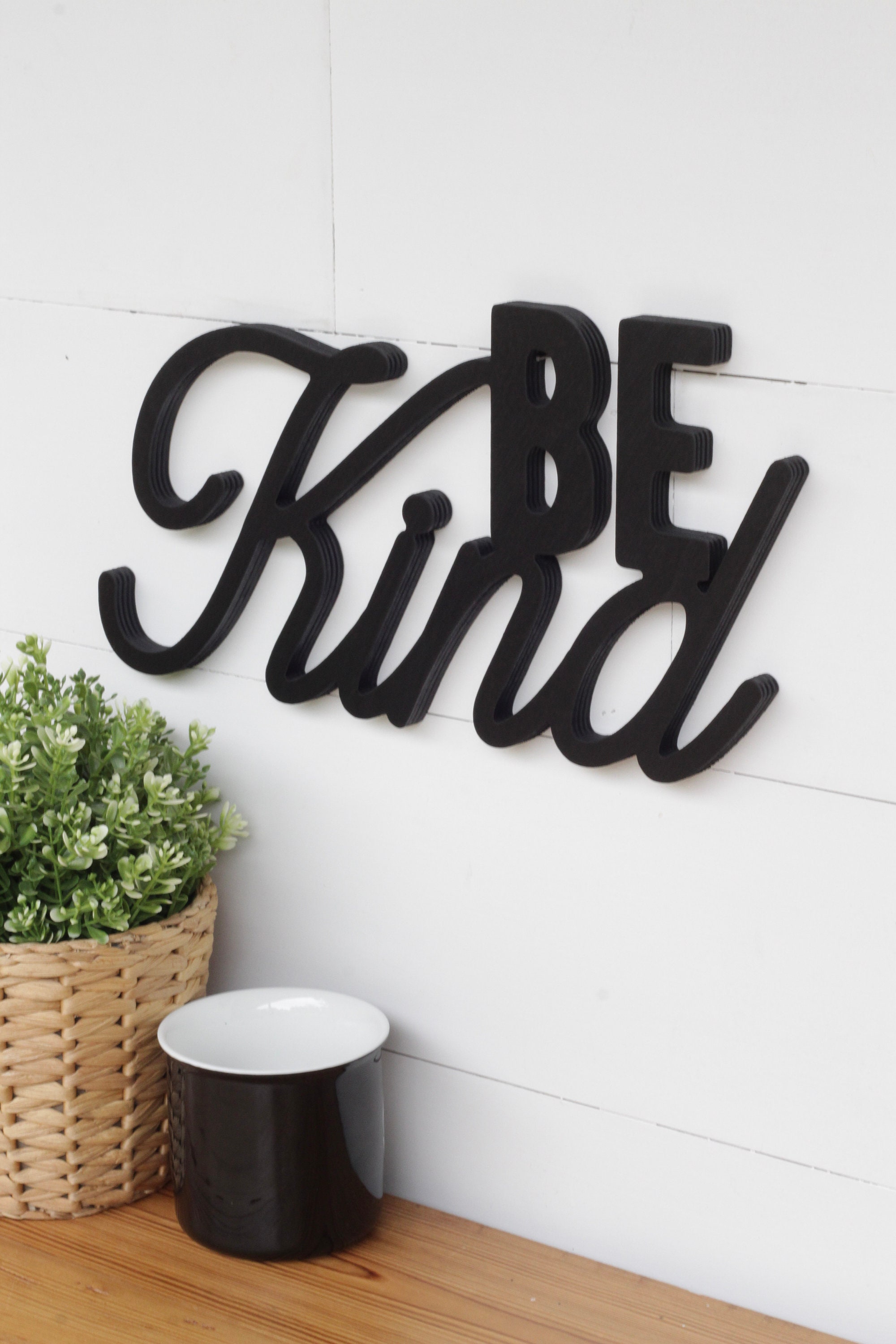 Be Kind Sign Be Kind Cutout 1/2 Thick Wooden Letters | Etsy