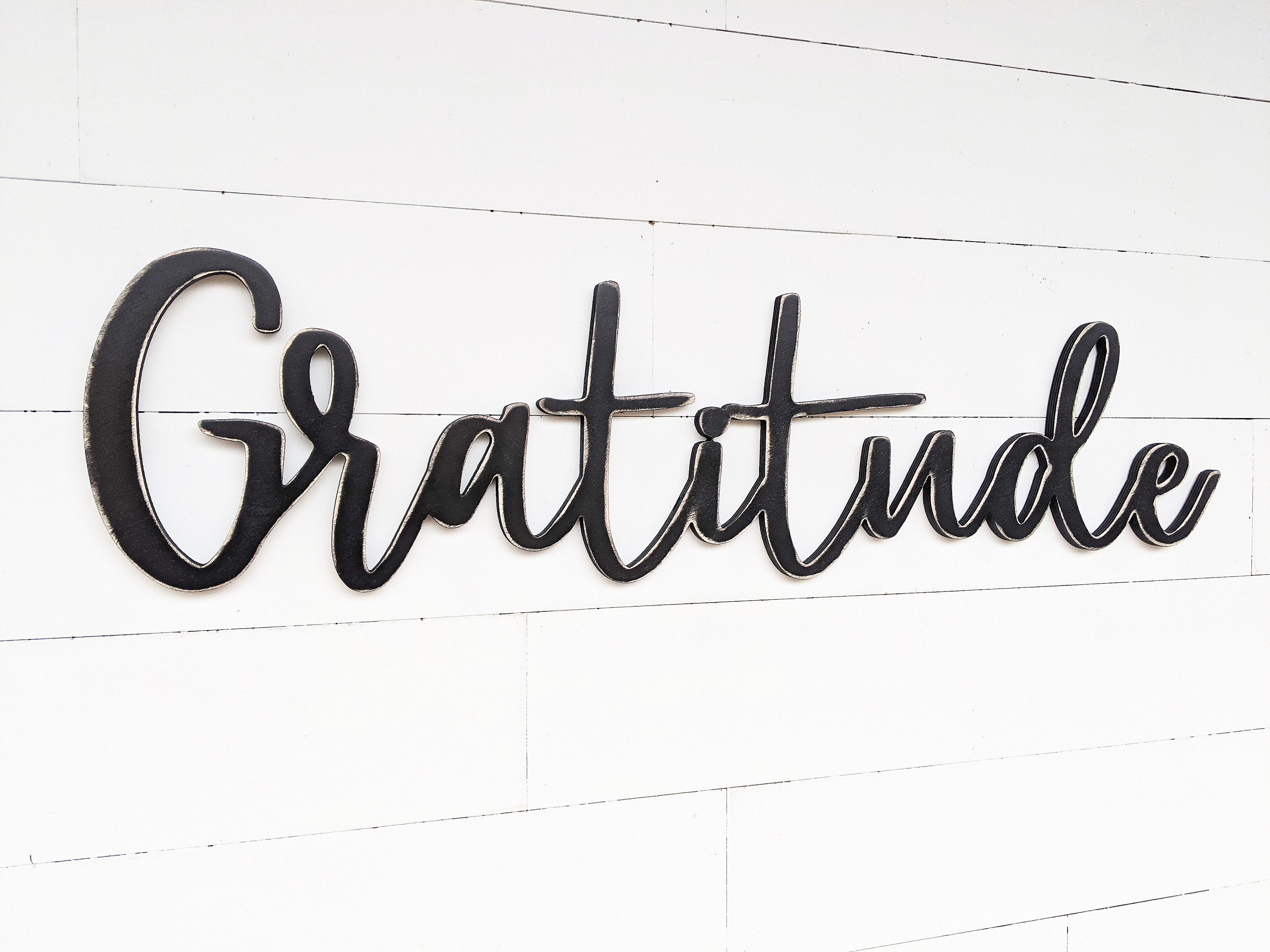 Gratitude Sign Wooden Letters Gratitude Wall Sign | Etsy Gratitude Sign Wooden Letters Gratitude Wall Sign | Etsy