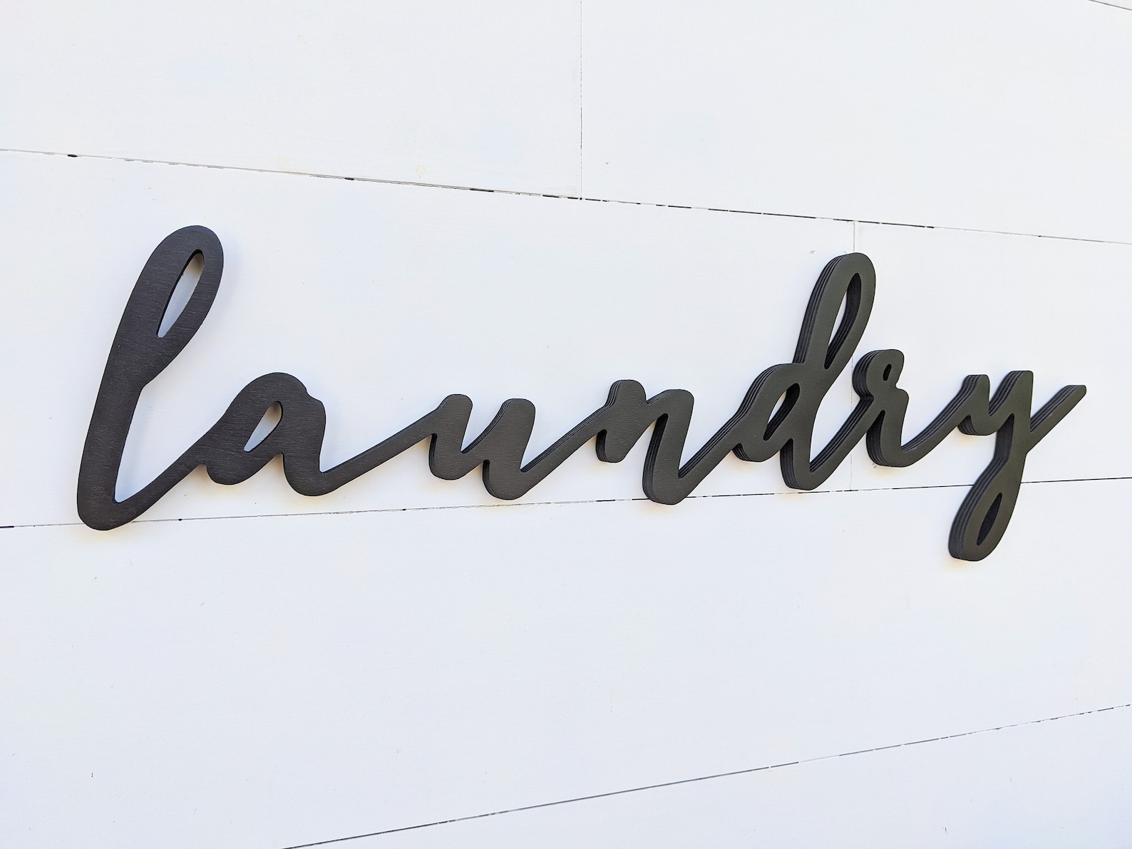 Laundry Word Cutout Wooden Letters Laundry Sign - Etsy