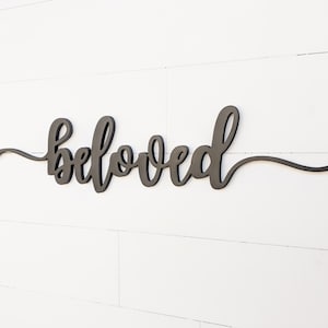 Beloved Word Cutout | Word Wooden Letters | Beloved Cutout - Etsy