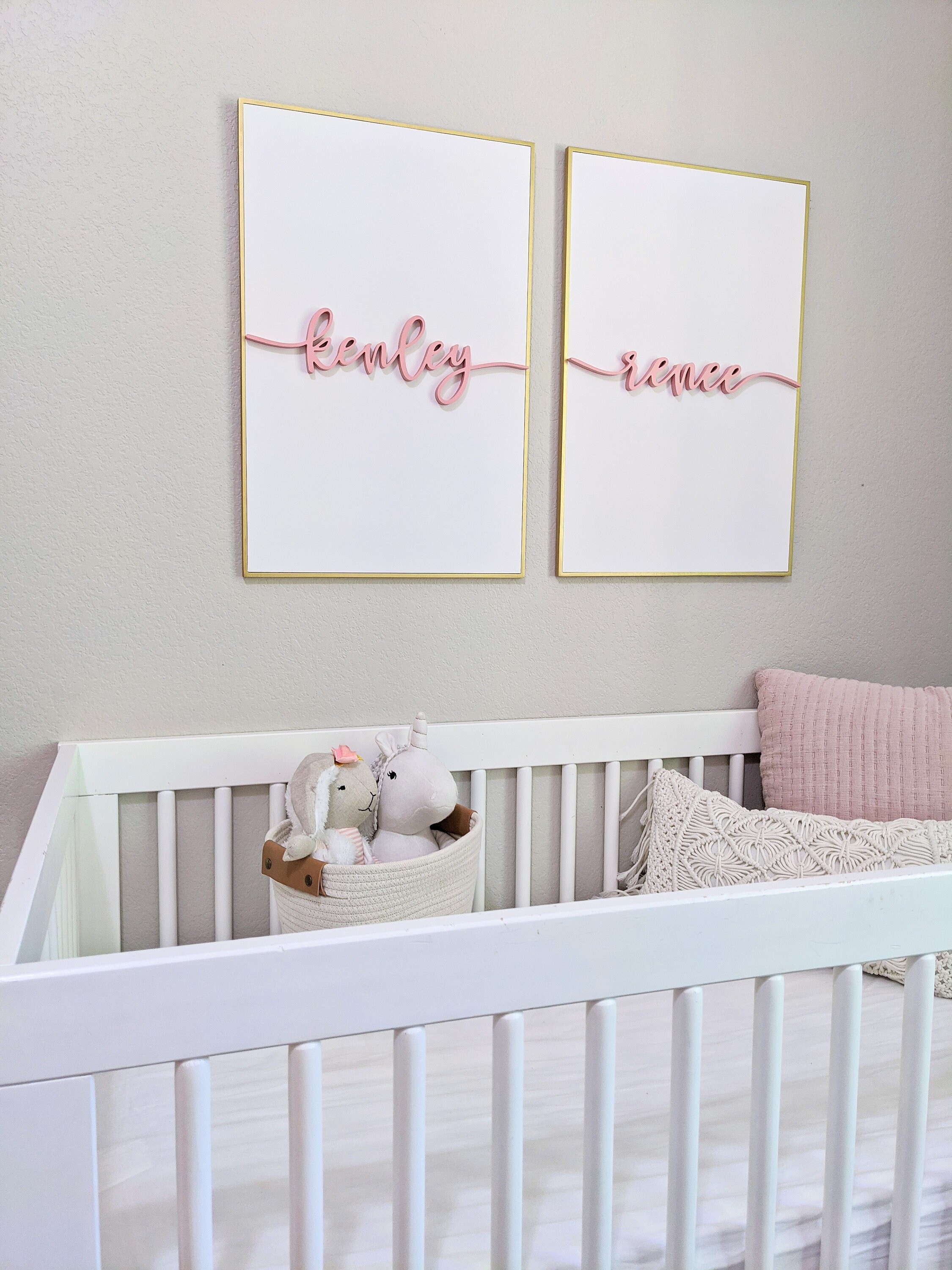 Baby Nursery Sign Over the Crib Sign Custom Twins Signs | Etsy