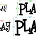 Play Word Cut Out Wooden Sign Playroom Sign Kid's - Etsy