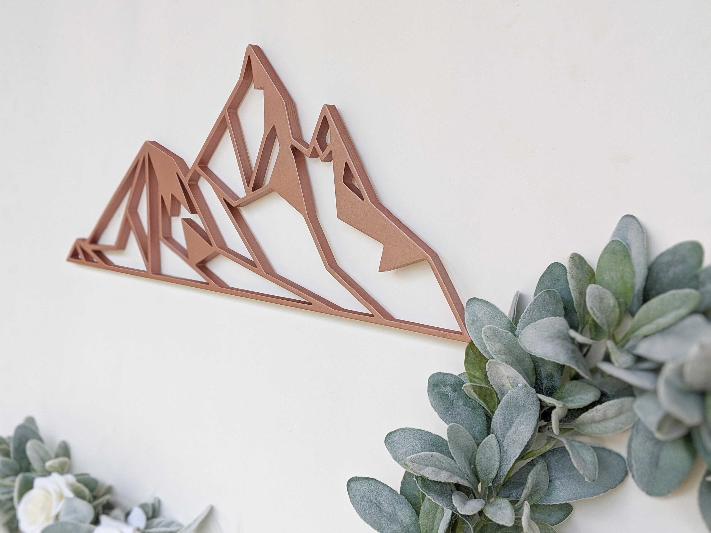 Geometric Mountains wall hanging Geometric woodland theme | Etsy