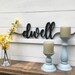 Dwell Word Cutout Wooden Letters Dwell Sign - Etsy