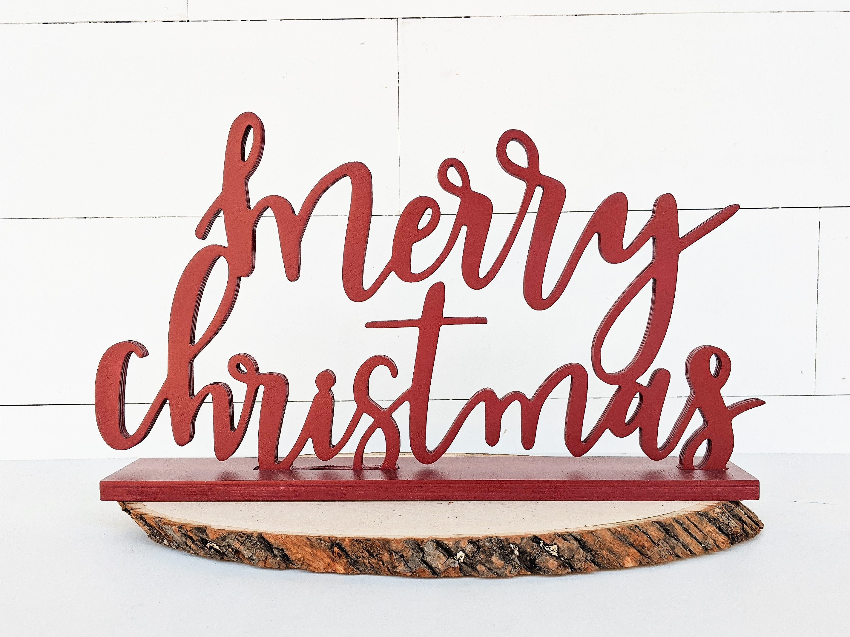 Merry Christmas Free-standing Sign Christmas Decor Merry - Etsy