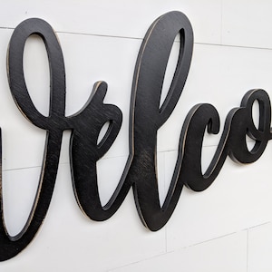 Welcome Word Cutout | Wooden Letters | Welcome Sign | - Etsy