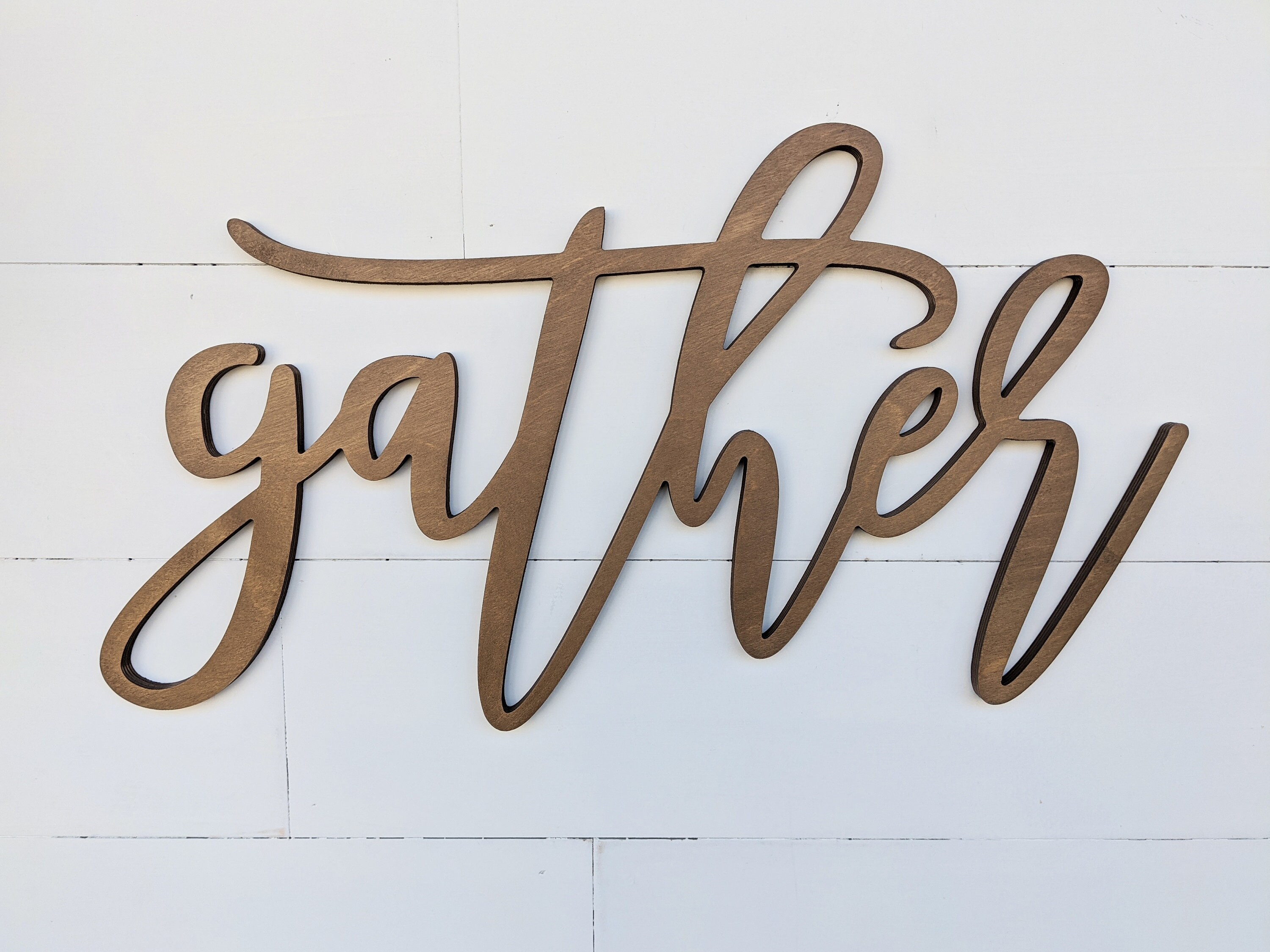Gather Sign Gather Word Cutout 1/2 Thick Wooden | Etsy
