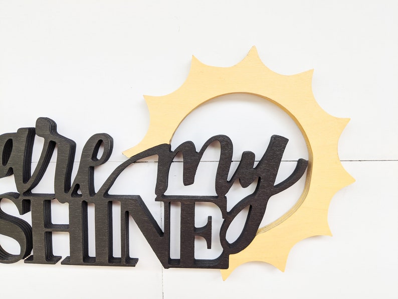 You Are My Sunshine Sign: Birch Wood Nursery Wall Decor - Etsy