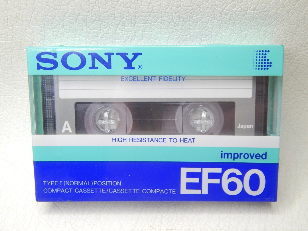 SONY EF60 Compact Cassette High Resistance to Heat New Made in - Etsy