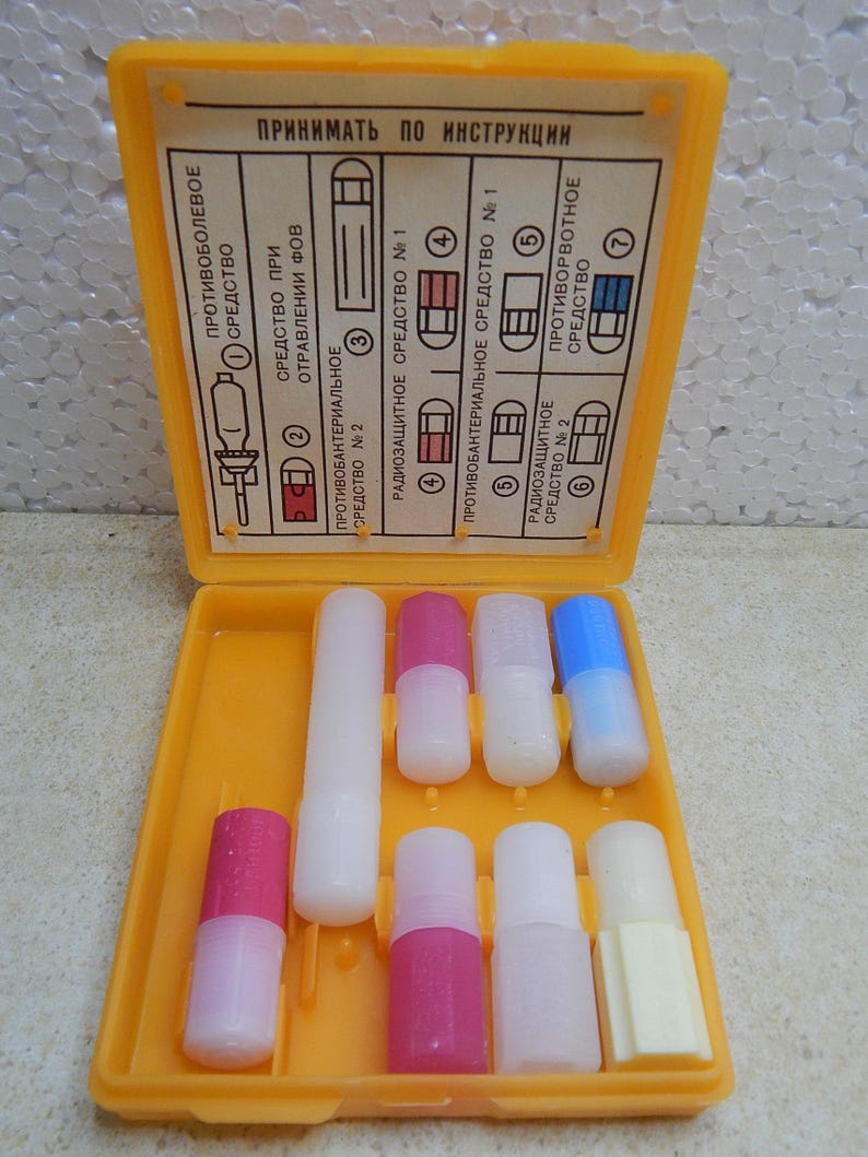 Vintage Soviet AI-2 First Aid Kit, USSR Military Surplus Medic Box ...