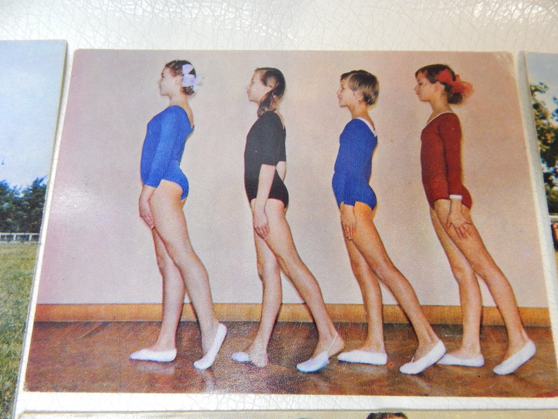 Vintage Physical Education Plan Activity Cards Soviet USSR | Etsy