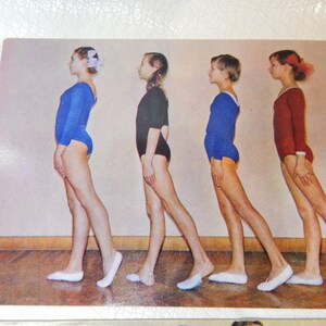 Vintage Physical Education Plan Activity Cards Soviet USSR | Etsy