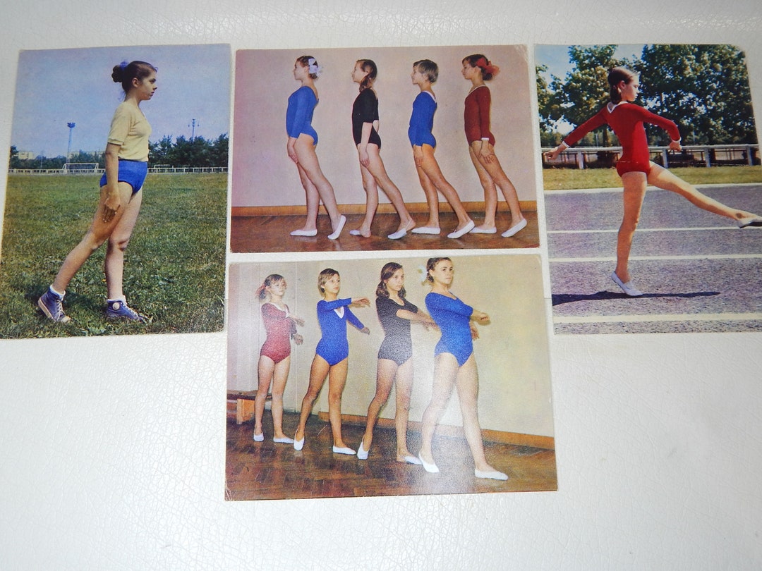 Vintage Physical Education Plan Activity Cards Soviet USSR - Etsy