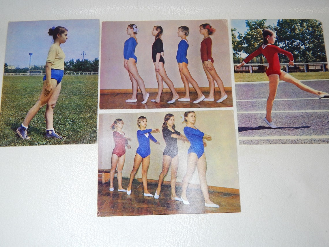 Vintage Physical Education Plan Activity Cards Soviet USSR - Etsy
