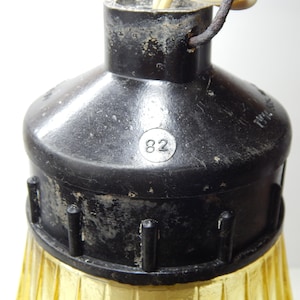 Vintage Soviet Industrial Street Light Bunker Hanging Pendant Lamp USSR ...