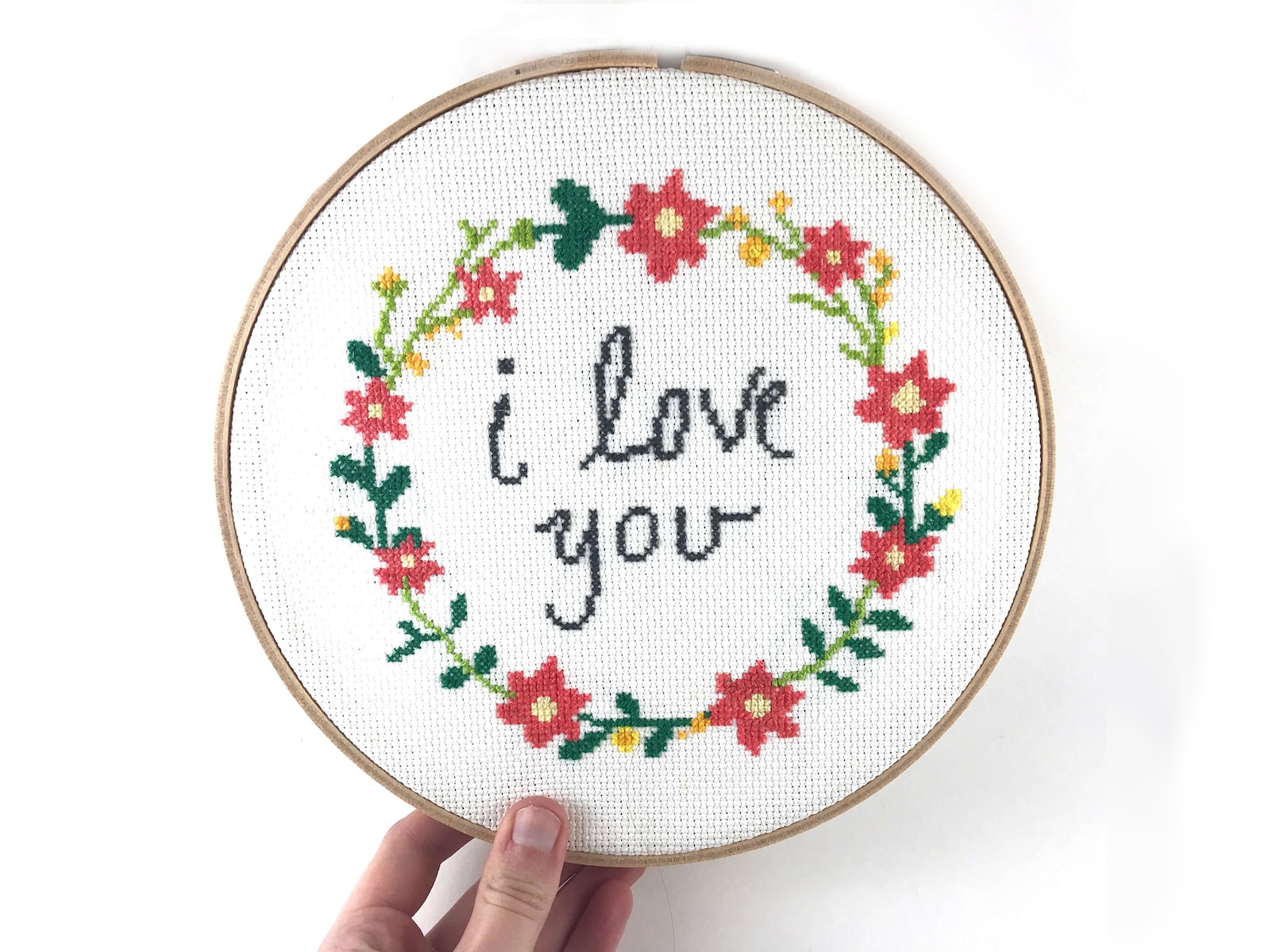 Love Cross Stitch Pattern Modern I Love You Quote Romantic - Etsy