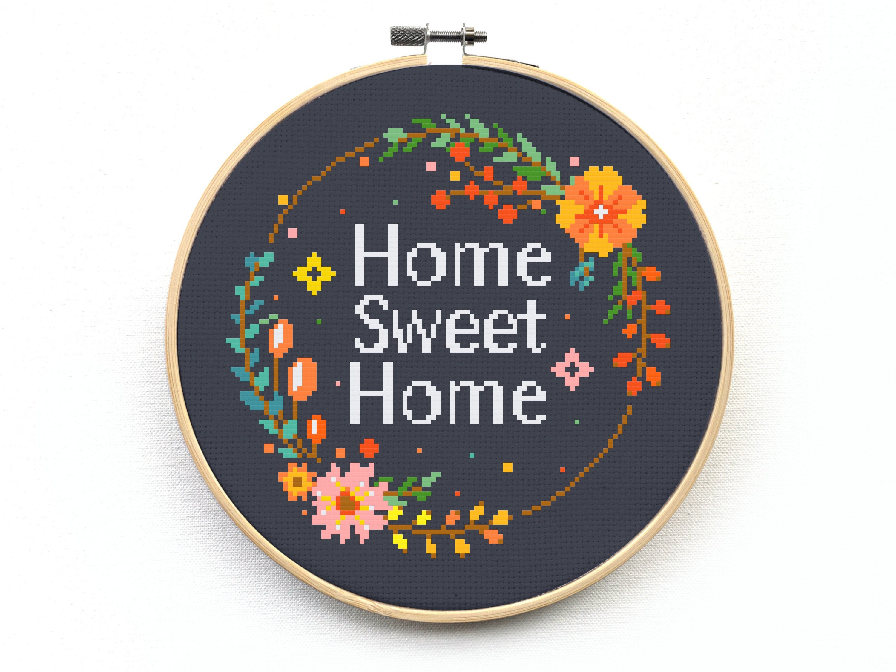 Sewing & Fiber Embroidery deer kit Embroidery Needlepoint Cross Stitch ...