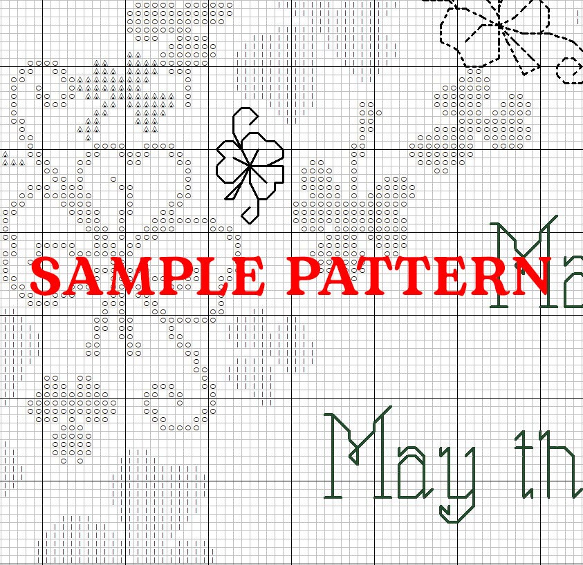 Irish Blessing (leafy Borders) Big - Cross Stitch Pattern (PDF ...