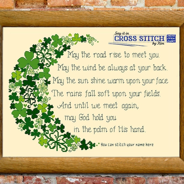 Irish Cross Stitch Pattern - Etsy