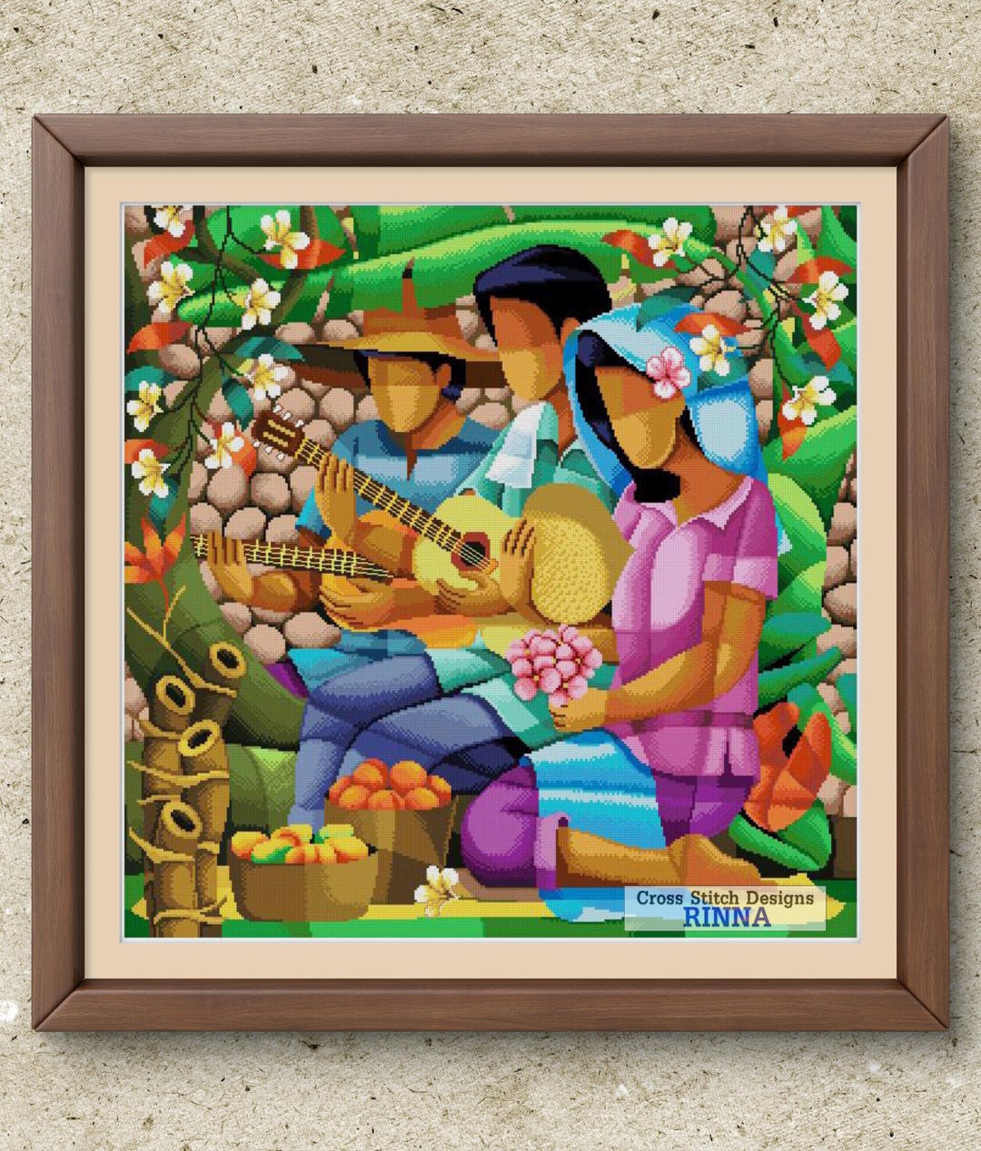 Filipino Art HARANA Song for Nena in Cross Stitch Pattern (PDF ...