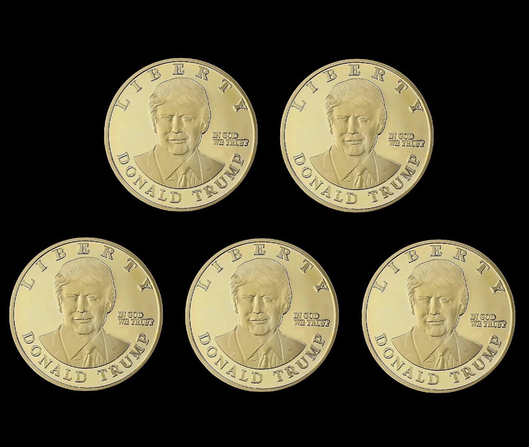 Lot of 5 24K Gold-plated Donald J. Trump 2020 President Eagle Seal ...