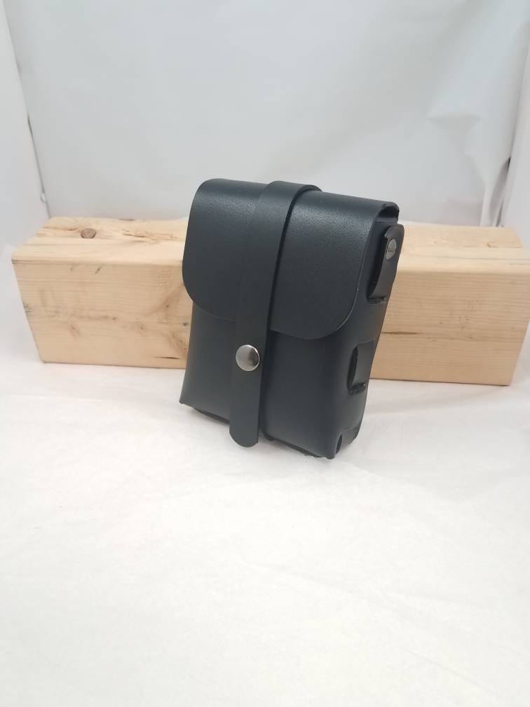 Black Leather Belt Pouch (one) - Etsy