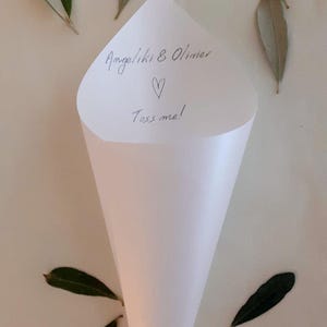 Wedding Confetti, Set of 25 Wedding Favors, Wedding Confetti Cones ...