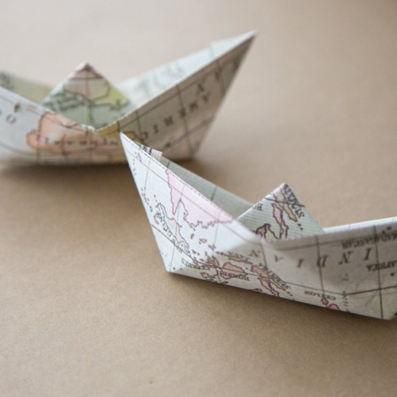 World Map Paper Bags - Etsy