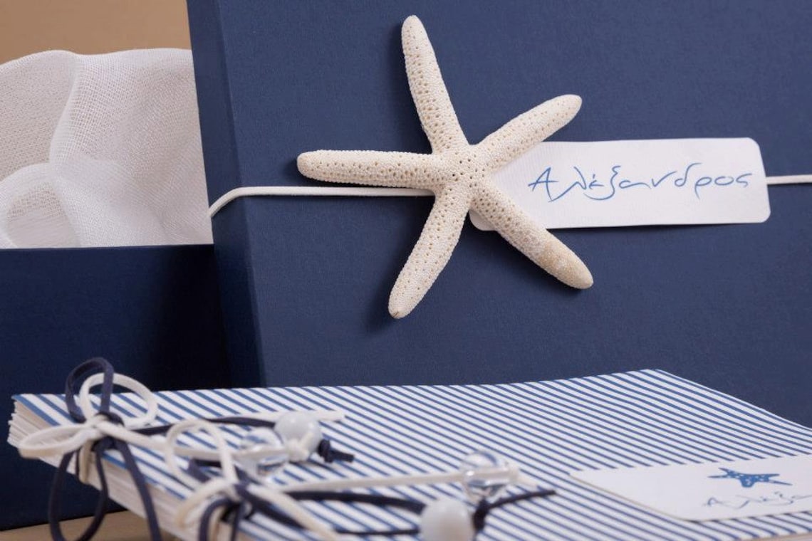 Star Fish Wish Book Guest Book Baptism Wish Book Βιβλίο - Etsy