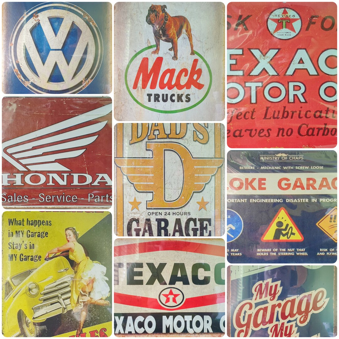 Retro Metal Signs Plaques Home Decor Gift Wall Hangings Car Garage Bar ...