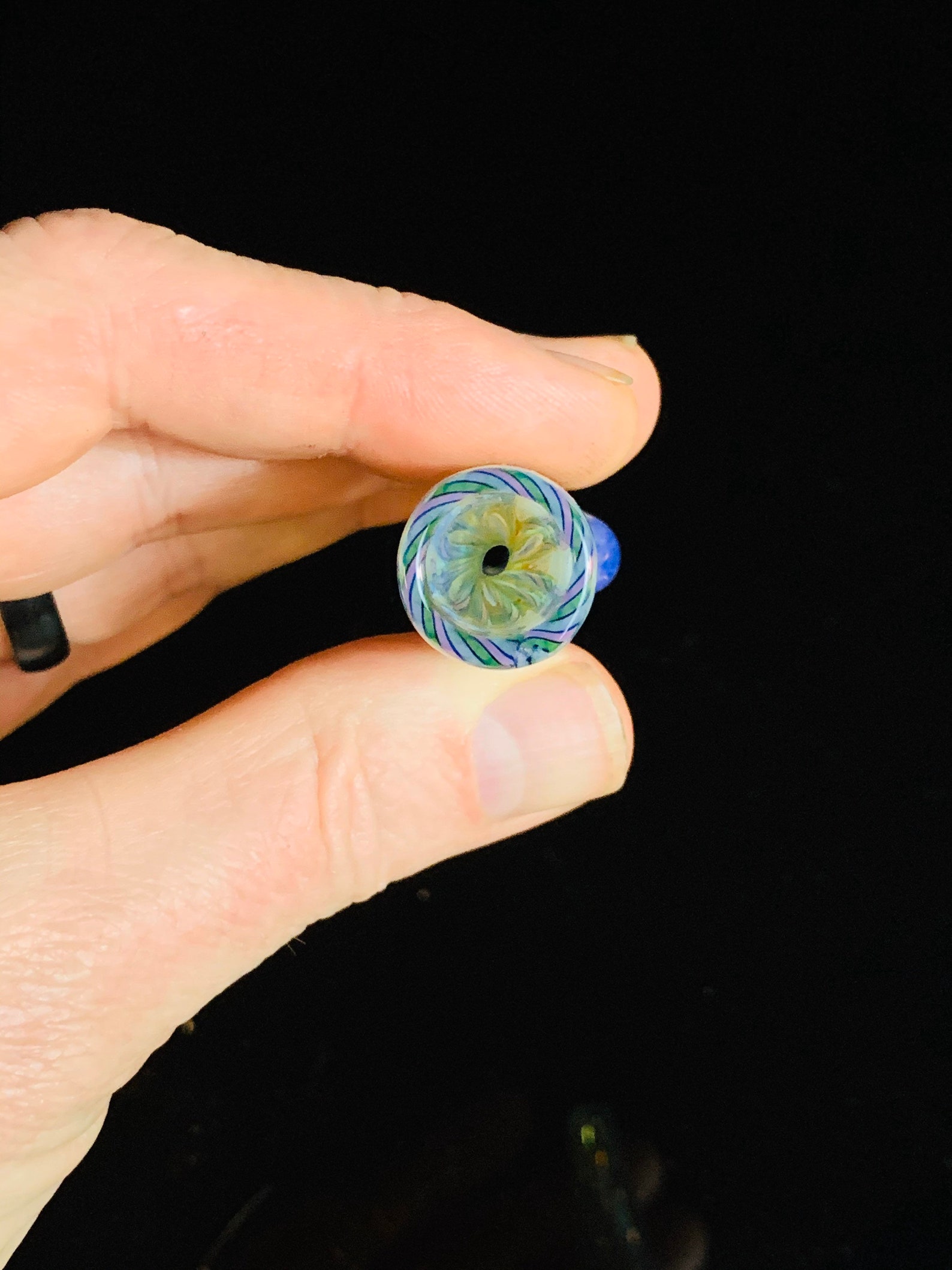 Insideout Glass Chillum Glass Pipe W/ Chisel Style Flat | Etsy